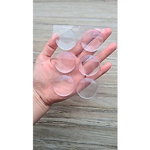 6PCS Clear Self Adhesive Rubber Door Knob Wall Shield Door Stopper, Silicone Cushion Guard for Door Handle Bumper, Wall Protection Solution Fridge Door Stopper and Stopper for Wall