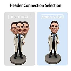 Full Custom Head & Body Figurines Personalized Bobblehead Based on Your Photos for Lovers, Families