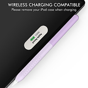 NIUTRENDZ Gradient Color iPencil Case for Apple Pencil 2nd Generation Case Silicone Protective Cover Sleeve Skin for Apple Pencil 2nd Gen (Apple Pencil 2nd Generation, Gradient Purple)