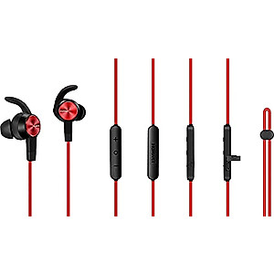 Honor xSports Wireless Bluetooth Headphones Sports Earbuds AM61R IPX5 Waterproof Wireless Music Mic Control Handsfree Noise Cancelling for Running, Gym- International Version (Red)