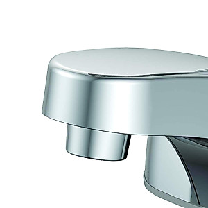 EZ-FLO Prestige Collection Single Handle Low Spout Lavatory Faucet, Bathroom Sink Faucet with Loop Lever Handle, Less Pop Up, Chrome, 10088LF