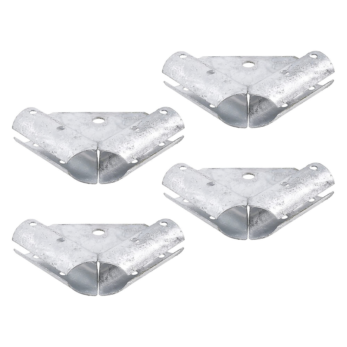 1 5/8" x 1 5/8" Chain Link Fence Gate Corner | Pressed Steel Gate Corner | Gate Elbow | Pack of 4