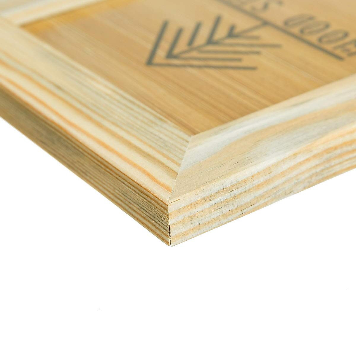 WOOD SIDE ORBIS 8.5 x 11 Wooden Unfinished Picture Frames - Set of 2 for Diploma Documents and Certificates Wall Mount and Tabletop - Natural Photo Frame