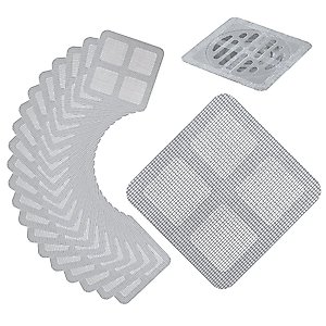 120 Pcs 4" X 4" Disposable Shower Drain Hair Catcher, Bathroom Drain Hair Catcher,Drain Mesh Cover, Drain Mesh Strainer. Suitable for bathrooms, Laundry Rooms, bathtubs, Kitchens, Sinks