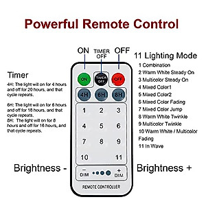 Dazzle Bright Christmas Tree Lights with Star Topper, 300 LED Waterfall Tree Lights with Remote & 11 Modes, 6.6FT X 12 Lines Christmas Lights for Outdoor Yard Xmas Tree (Warm White & Multi-Colored)