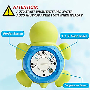 Cushore Baby Bath Thermometer (Upgraded Version) with Automatic Water Induction Switch, Baby Bath Float and Play Toy for Infant, Smart Accurate Bathroom Safety Temperature Thermometer ℃/℉