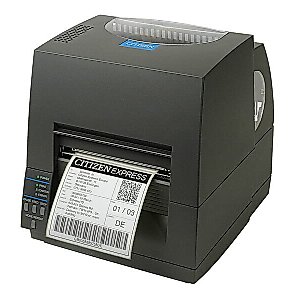 Citizen America CL-S621-GRY CL-S621 Series Thermal Transfer/Direct Thermal Barcode and Label Printer with USB/Serial Connection, 4" Maximum Print Width, 203 DPI Resolution, Gray