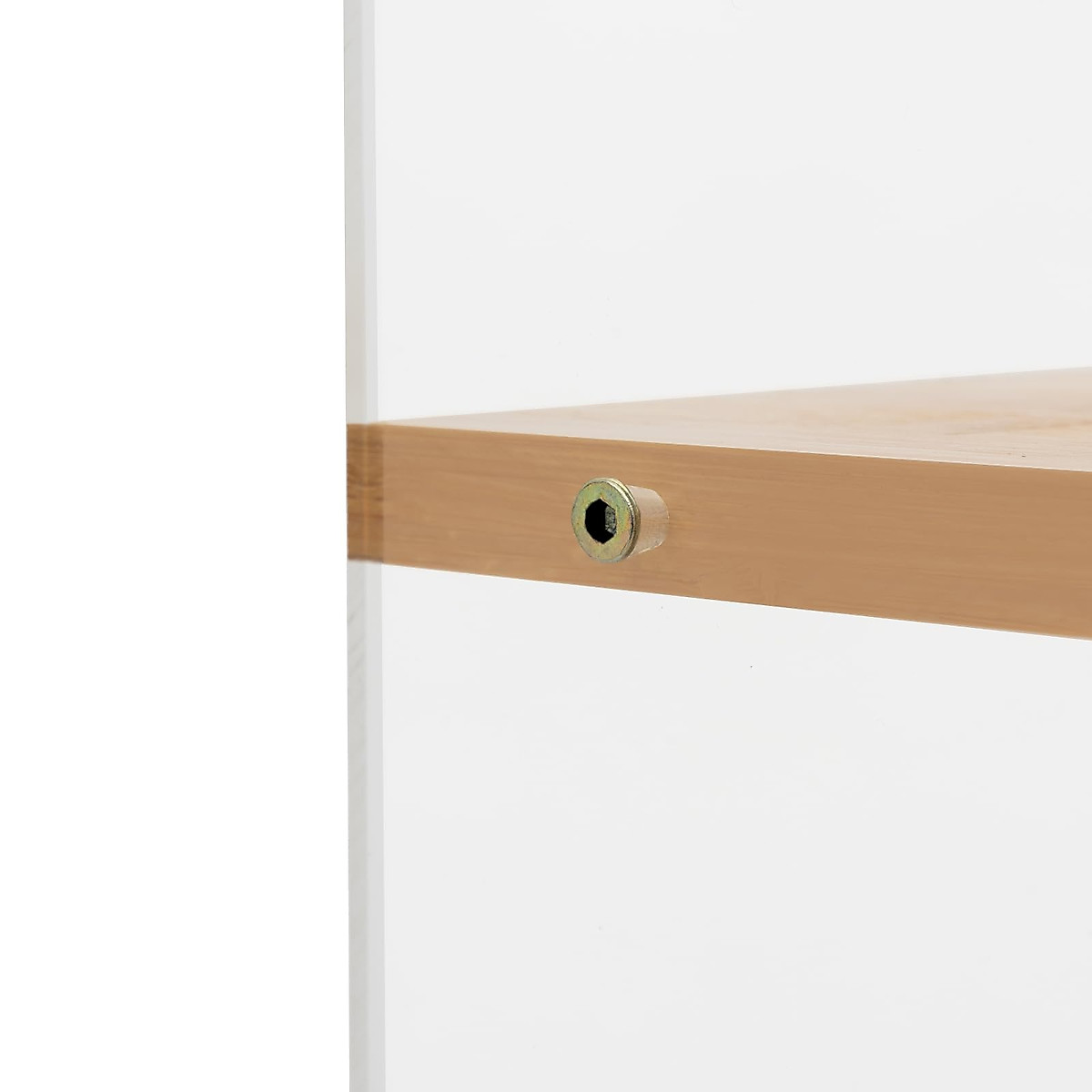 HAPPCUCOE 3 Tier Acrylic Rotating Bookshelf,360 Revolving Bookcase Floor Standing Acrylic Bookcase, Swivel Bookcase for Study Rooms, Offices, Classrooms