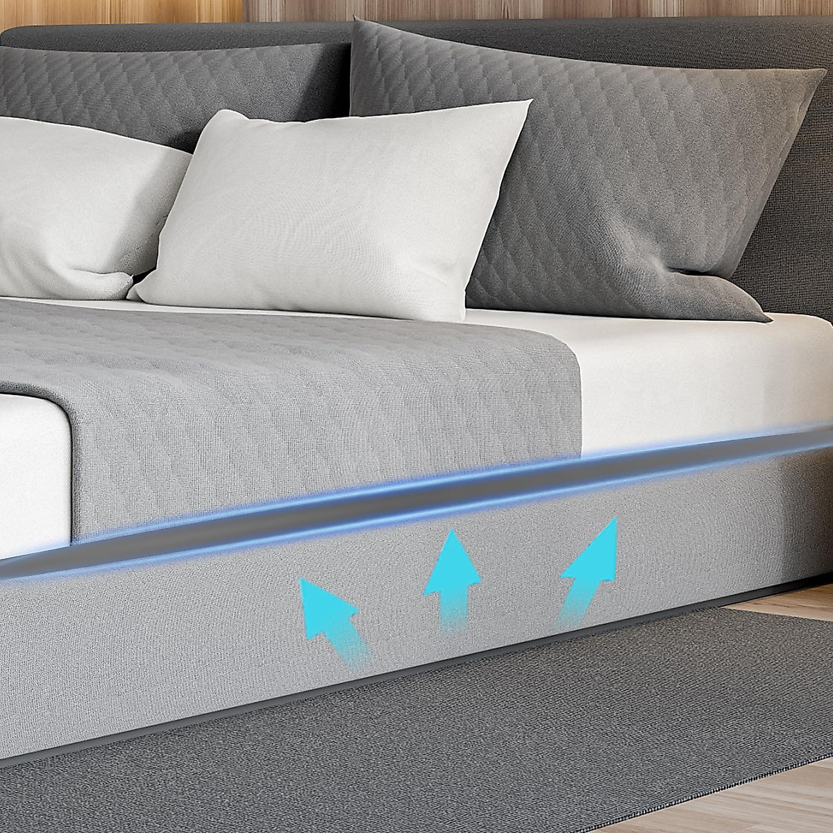FOUXTEL Extra Large Mattress Support Board - 2.5" Extra Thick Bed Boards for Under Mattress Memory Foam Under Mattress Support for Sagging, Firm, Support, Stability