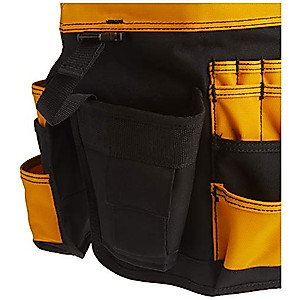 Custom Leathercraft4122 In & Out Bucket, 61 Pocket, Black/Yellow