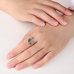 zaxsj Tree of Life Rings for Women : 925 Sterling Silver Retro Celtic Knot Irish Tree of Life Ring Jewelry Gifts for Women