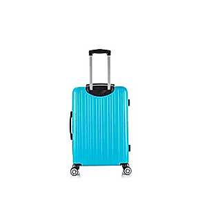 Rockland Paris Hardside Luggage with Spinner Wheels, Turquoise, 3-Piece Set (20/24/28)