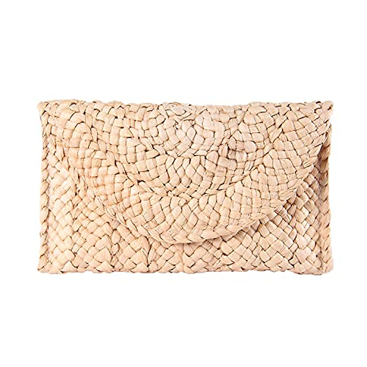 Kuang Womens Straw Clutch Purse Handbag Shoulder Clutch Envelope Wallet Beach Straw Purse for Ladies