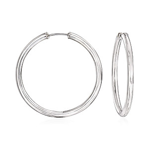 Ross-Simons Sterling Silver Medium Endless Hoop Earrings