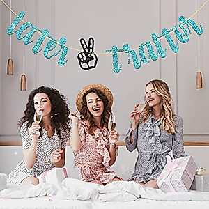 MonMon & Craft Later Traitor Banner / We'll Miss You Banner / Job Change / Going Away Last Day Party / Retirement Banner / Graduation Party Supplies Sky Blue