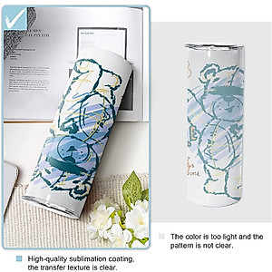 CHLJAR 10 Pack Sublimation Tumblers, 20oz Straight Skinny Stainless Steel Insulated Sublimation Tumbler Blank with Individual Boxed and Bottom Rubbers