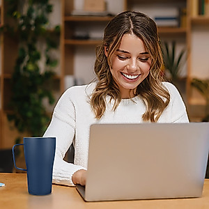 CIVAGO 20 oz Insulated Coffee Mug with Lid, Stainless Steel Coffee Travel Mug with Handle, Double Wall Vacuum Tumbler with Lid and Straw, Thermal Cup, Black Glitter