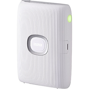 Fujifilm Instax Mini Link 2 Portable Smartphone Printer (Clay White) Creative Kit Film Bundle with (20) Instax Mini Films + Bluetooth Speaker + On-The-Go Kit + 6AVE Cleaning Kit + More