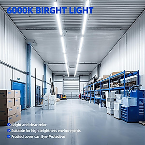 Barrina 4FT LED T8 Type B Light Tube, 24W, 3100LM, 6000K Bright Light, Ballast Bypass, 4 Foot T8 Fluorescent Replacement Tube, Dual-End Powered, T8 T10 T12 LED Replacement, Frosted Cover, 16 Packs