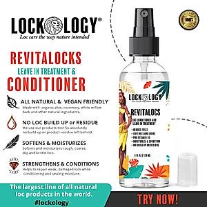 Loc Conditioner for Dreads, Loc Moisturizer Spray and Leave in Conditioner for Loc Essentials & Dreadlock Hair Products