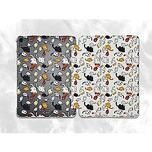 Cute Cats Animal Kawaii Kitten case Compatible with iPad Mini Air Pro 7.9 8.3 9.7 10.2 10.9 11 12.9 inch Pattern Cover New 2022 2021 Trifold Stand 3 4 5 6 7 8 9 Generation 420 (10.2" 7/8/9 gen)
