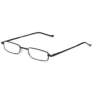 DOUBLETAKE Reading Glasses - 2 Pairs Slim Pocket Readers w Pen Clip Case - 1.50