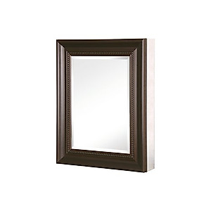 Pegasus SP4599 Deco 20-Inch Framed Medicine Cabinet, Oil Rubbed Bronze