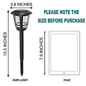 MAGGIFT 12 Pack Solar Powered Landscape Lights Outdoor Pathway Lights, Waterproof Solar Garden Lights for Lawn, Patio, Yard, Walkway, Deck, Driveway, Warm White