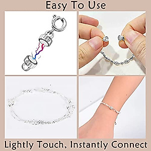 925 Sterling Silver Necklace Clasps and Closures,Gold and Silver Bracelet Clasp Converter for Jewelry Making Supplies,Chain Extender Connector for Small Necklace Bracelet