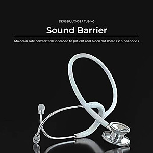 MDF MD One Titanium Stethoscope - Adult - Free-Parts-for-Life & Lifetime Warranty - All Black(Blackout) (MDF777T-BO)