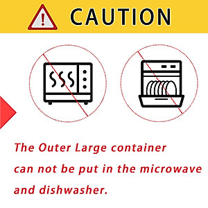 MineSign 2Pack Snackle Box with Handle for Food Serving Tray Snack Platter with Lids Stackable Fruit&Veggie Container with 8 Small Removable Boxes for Snack Charcuterie Candy Nuts Spice