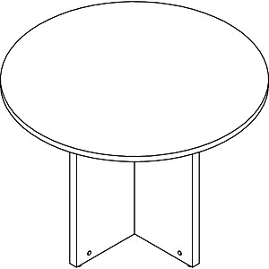 Lorell Prominence Round Laminate Conference Table