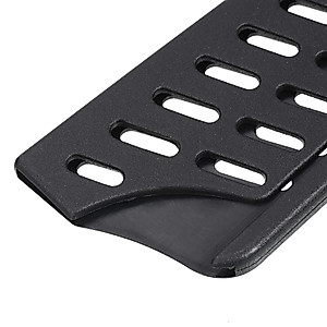 M METERXITY 2 Pack PP Knife Sheaths - Kitchen Knife Protectors Edge Guard Blade Protective Cover for 7" Santoku Knife, Apply to Kitchen Camping Traveling (Black)