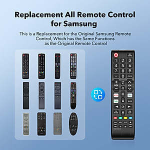 Newest Universal Remote Control for All Samsung TV Remote, Replacement Compatible for All Samsung Remote Control for Smart TV, LED, LCD, HDTV, 3D, Series TV