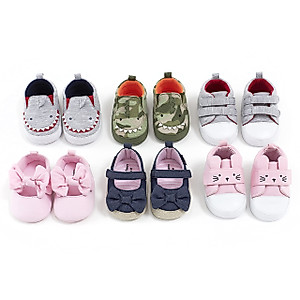 Gerber Baby Girls Newborn Infant Girls Ballet Crib Shoe Pink Bow 3-6 Months