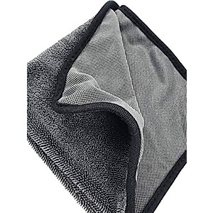 SOFTBATFY Long Twist Pile Car Microfiber Drying Towel, 600 GSM Super Absorbent Professional Twist Loop Cloth, Large Automotive Detailing Towel (20x24inches*2pack)