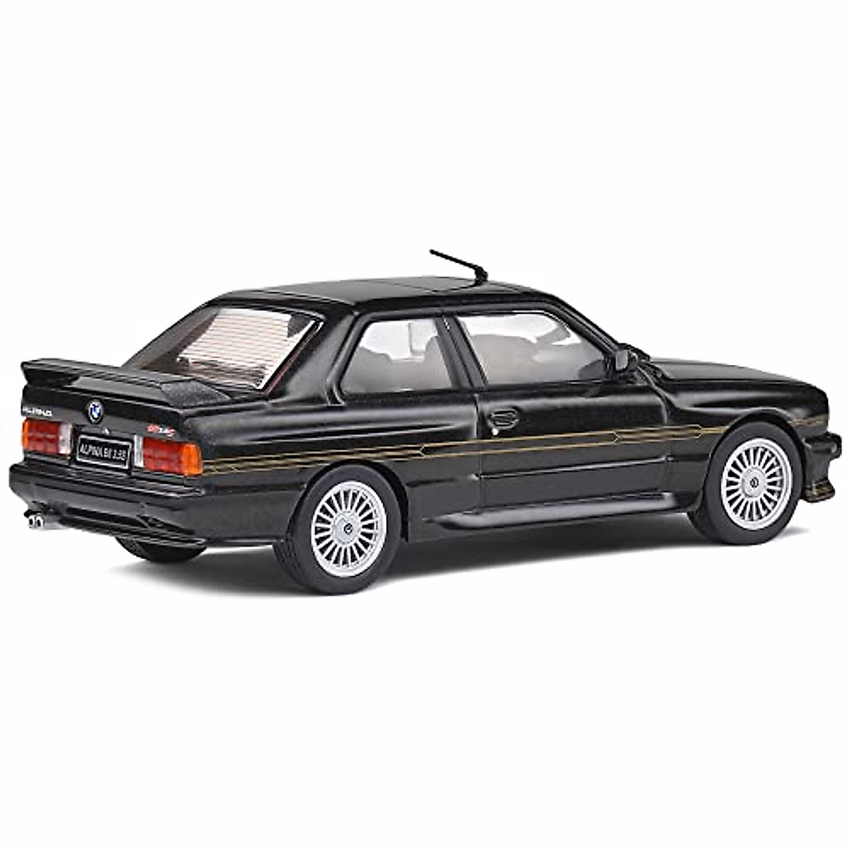 1989 E30 M3 Alpina B6 3.5S Diamond Black Metallic 1/43 Diecast Model Car by Solido S4312002