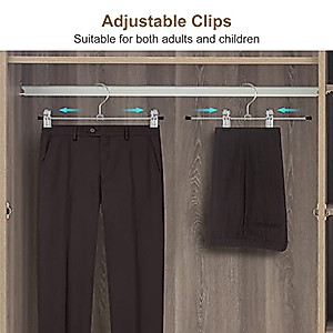 Pants Hangers with Clips 50Pack Skirt Hangers Clips Hangers (50Pack)