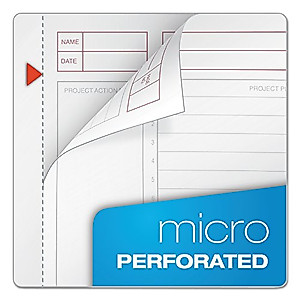 TOPS Products Journal Notetaking Planner, Wirebound, Ruled, 8-1/2"x6-3/4", Black (TOP63827) , White