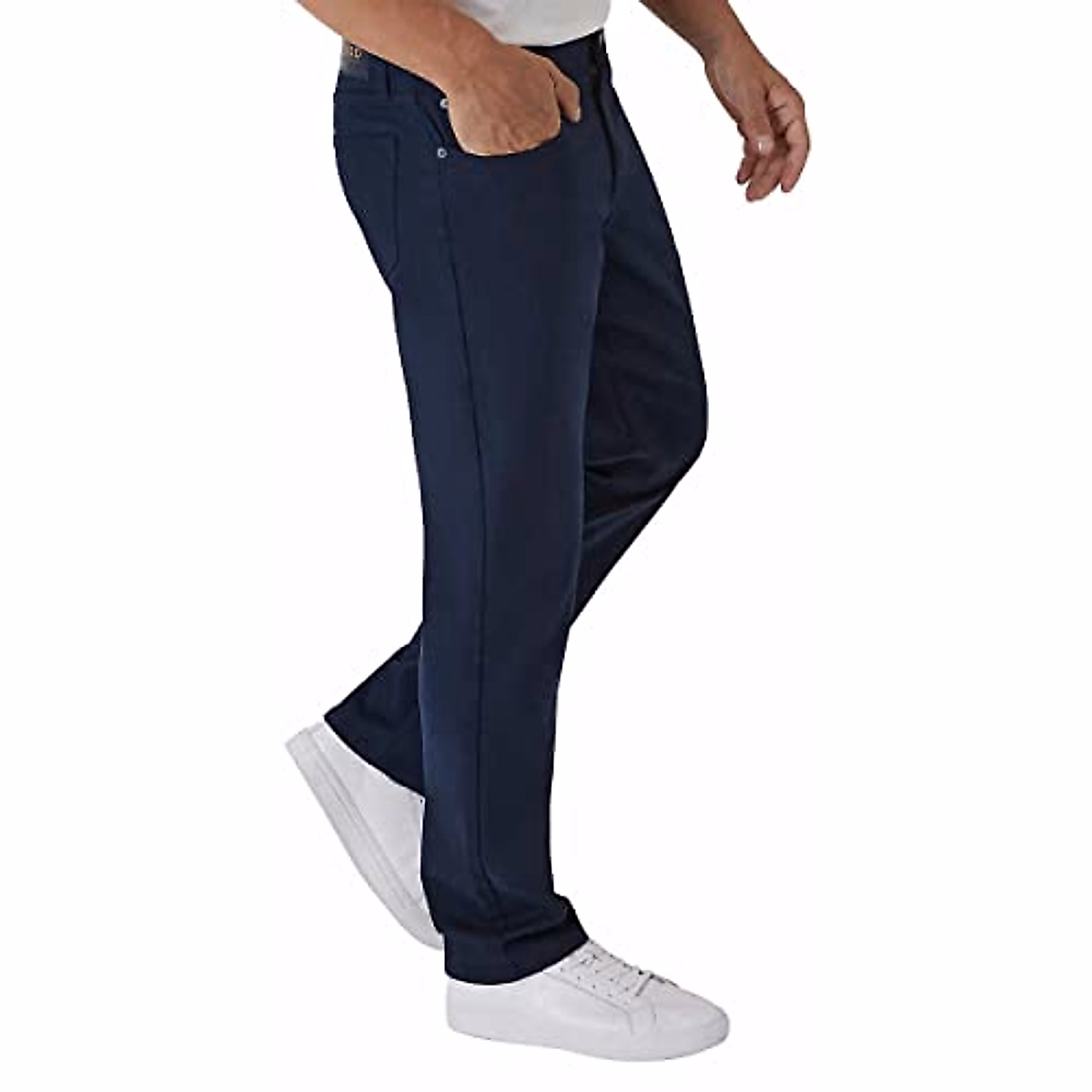 IZOD Mens Mid-Weight Comfort Stretch Knit Denim 5 Pocket Pant (as1, Waist_Inseam, Numeric_34, Numeric_29, Blue)