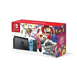 Nintendo Switch w/ Super Mario Party (Full Game Download) - Bundle Edition