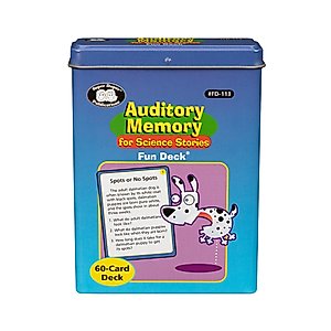 Super Duper Publications | Auditory Memory for Science Stories Fun Deck | Listening Comprehension Flash Cards | Educational Learning Materials for Children