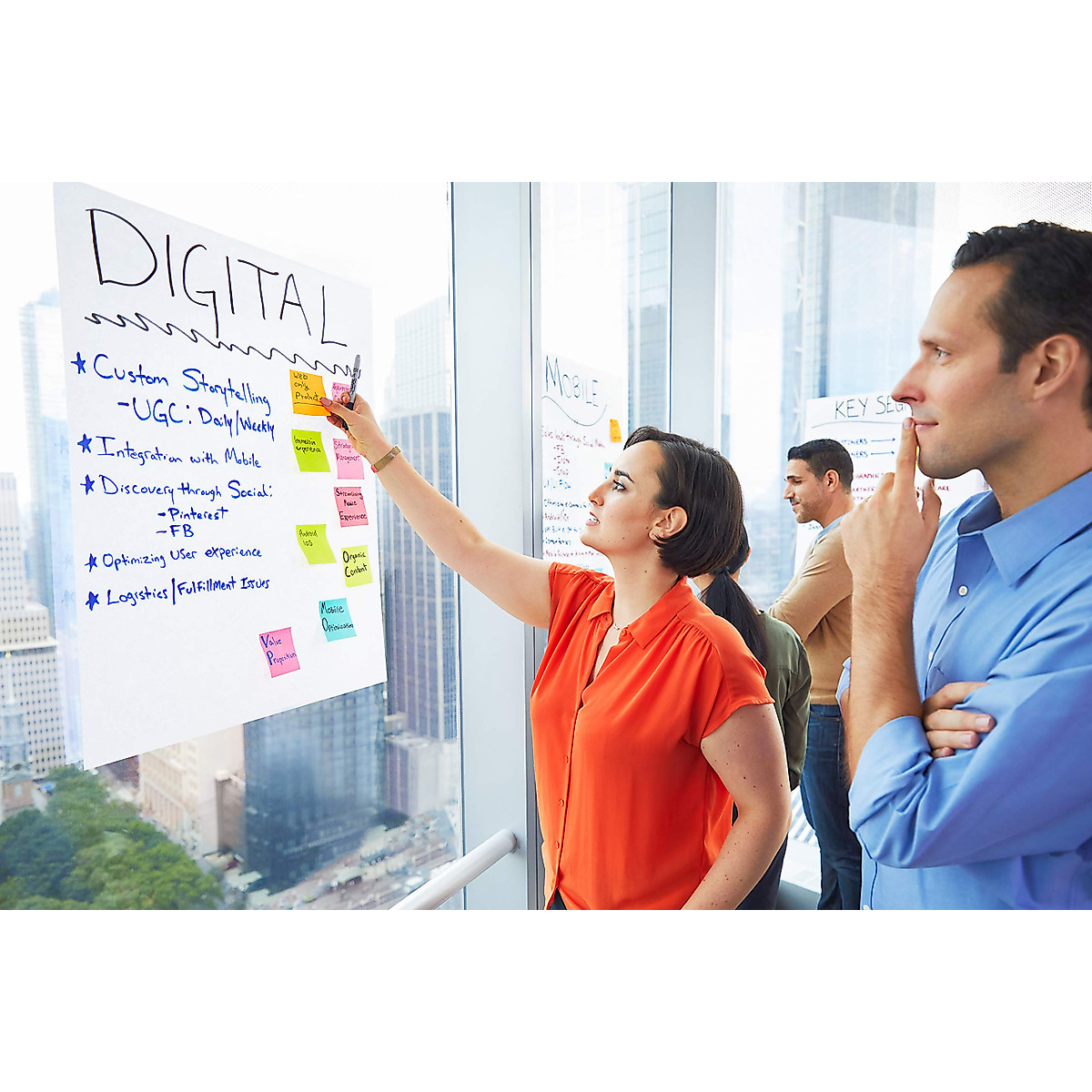 Post-it Super Sticky Easel Pad, 25 x 30 Inches, 30 Sheets/Pad, 4 Pads, Large White Premium Self Stick Flip Chart Paper, Super Sticking Power (559-4)