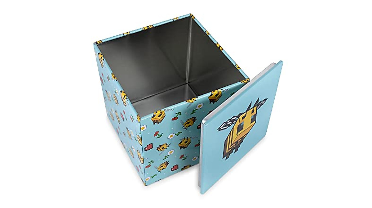 Minecraft Bee Pattern Organizer - 4-Inch Storage Box