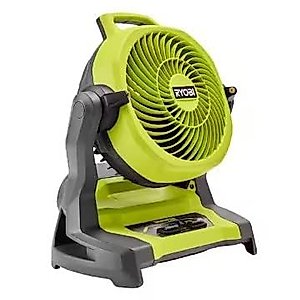 Ryobi ONE+ 18V Cordless 7-1/2 in. Bucket Top Misting Fan (Tool Only, Battery and Charger NOT Included), Yellow/Black, Medium, (PCL851B)