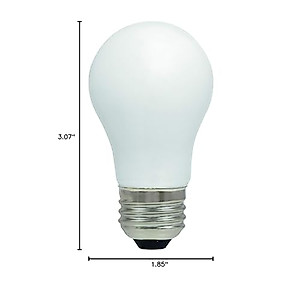 SYLVANIA LED TruWave Natural Series Ceiling Fan / Fixture Light Bulb, 60W A15 Soft White Medium Base, Dimmable, Frosted - 2 Pack