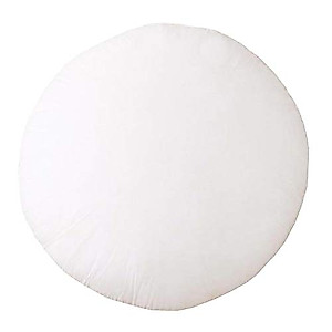 Fennco Styles Polyester Fiber White Pillow Insert - Made in USA (18"X18" Round)