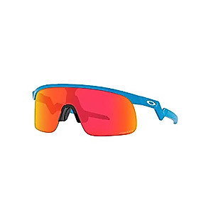 Oakley Youth OJ9010 Resistor Rectangular Sunglasses, Sky Blue/Prizm Ruby, 20 mm
