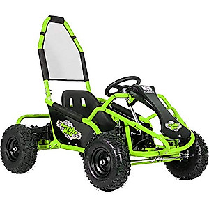 MotoTec Mud Monster Kids Electric 48v 1000w Go Kart Full Suspension Green
