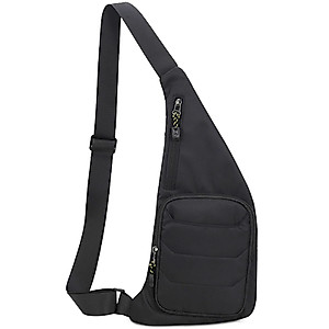 CAISANG Sling Bag Slim Crossbody Personal Pocket Chest Bag Anti-Thief Shoulder Bag Backpack Casual Daypack Fanny Pack for Travel Hiking